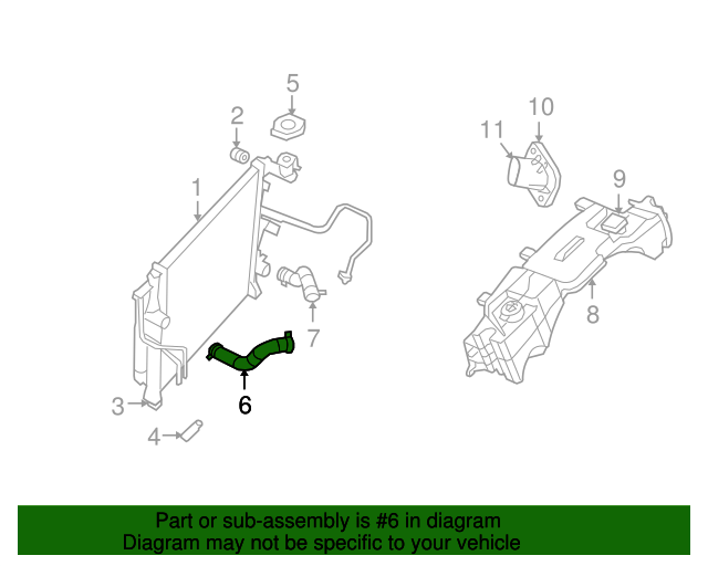 Upper Hose - Mopar (55037947AE) | Mopar America