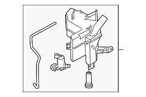 2015-2019 Nissan Murano Washer Reservoir 28910-5AA0A | Nissan Parts OEM