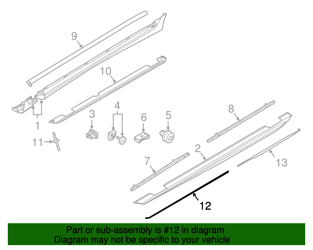 31338951 - Strip Molding - 2016-2018 Volvo | Volvo OEM Parts Direct