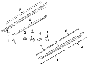 2016-2018 Volvo S60 Rocker Molding - Driver's Side (LH) 39817684 ...