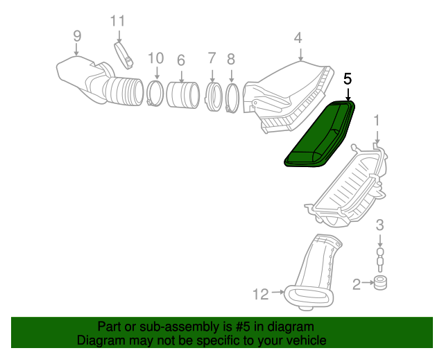 2008-2017 GM Air Filter 92066873 | GM Parts Center