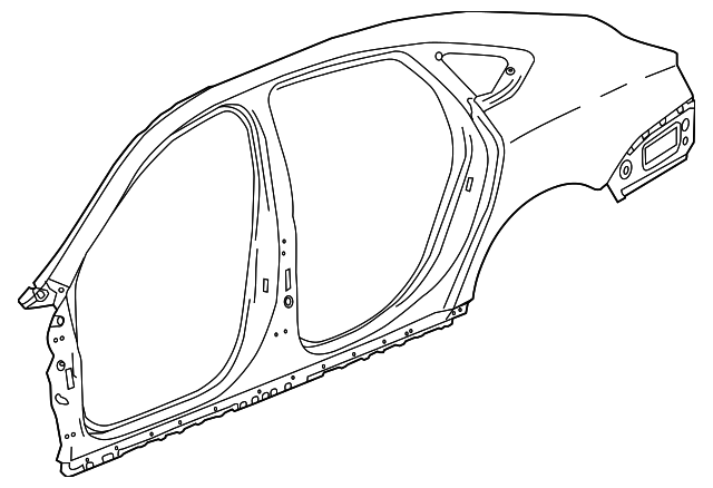 2014-2020 Chevrolet Impala Driver Side Body Side Outer Panel 84465337 ...