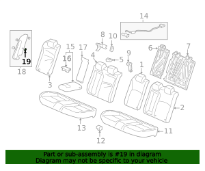 84143-T20-A01ZA - 2022-2025 Honda Civic - Bolster Cap | Genuine Honda Parts