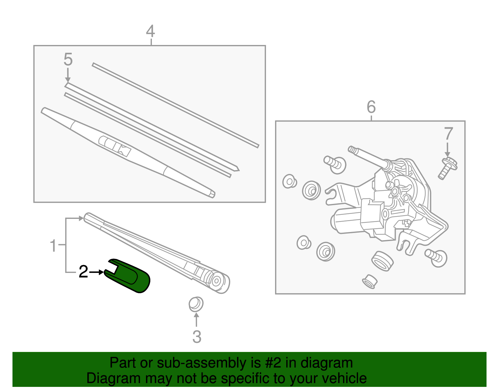 76721-T4N-H01 - Wiper Arm Cover 2016-2025 Honda | Honda Parts Online