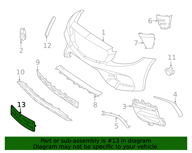 213-885-70-04 - License Bracket 2021-2023 Mercedes-Benz | Mercedes-Benz ...