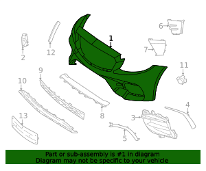 Genuine OEM Bumper Cover | 213-885-98-06-9999 | Fits Select 2021-2023 ...