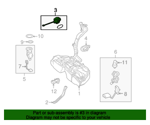 212-470-01-05 - Fuel Tank Cap 2010-2017 Mercedes-Benz | AutoNationParts.com