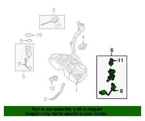 2214701890 - Fuel Tank Sending Unit And Fuel Filter Assembly 2011-2017 ...