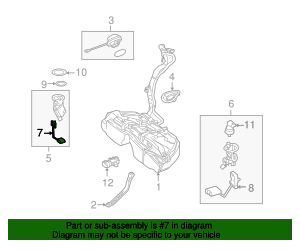 204-540-08-17 - Fuel Gauge Sending Unit 2011-2016 Mercedes-Benz ...