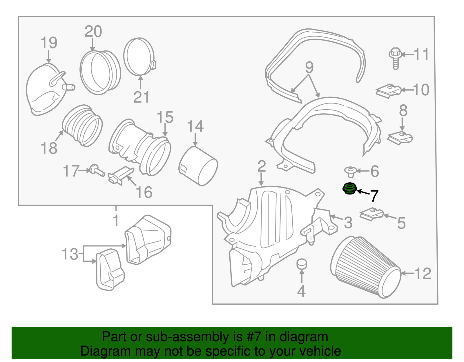 2015-2025 Ford | Air Duct Insulator | 5M6Z-9F854-A | Walls' Ford Parts