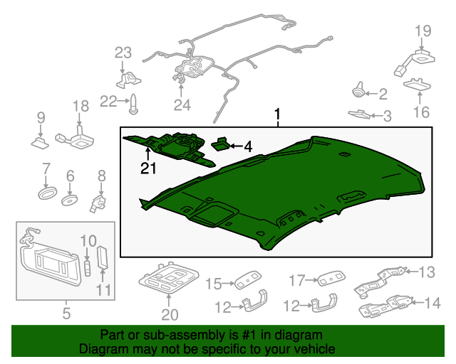 2019-2020 Cadillac CT6 F Panel 84635607 GM | GMPartsDirect.com