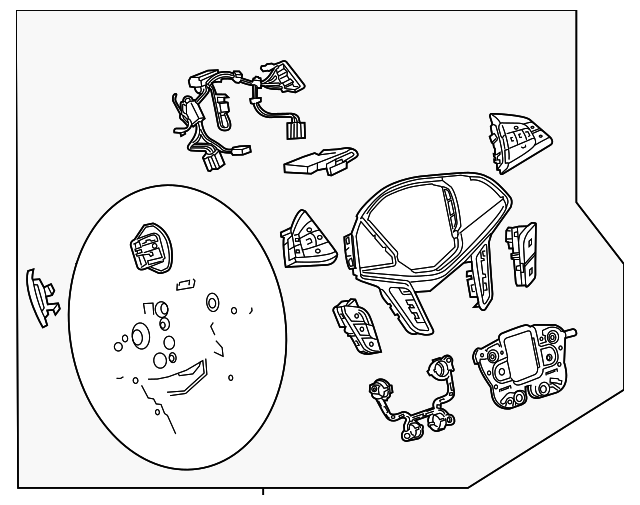 Genuine OEM Dark Titanium Steering Wheel Part# 84214051 Fits 2017 ...