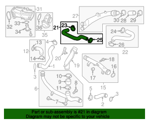 2013-2016 Volkswagen Touareg Pressure Hose 7P0-145-737-D | OEM Parts Online