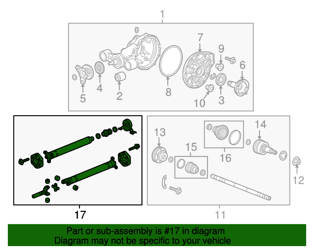 2019 Cadillac CT6 Drive Shaft 84055550 GM | GMPartsDirect.com