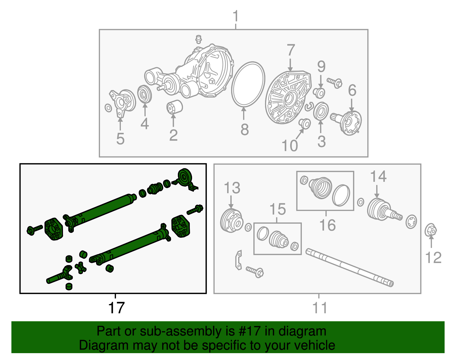 2016-2020 Cadillac CT6 F Shaft 84553705 GM | GMPartsDirect.com