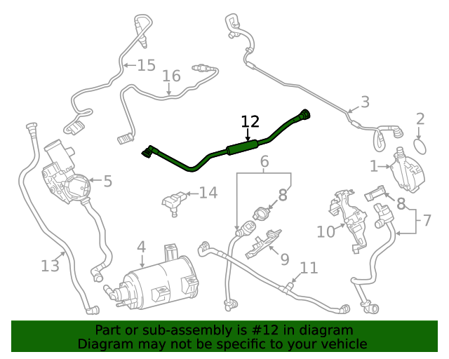 13908601845 - 2017-2020 BMW Pressure Sensor (13-90-8-601-845) | BMW of ...