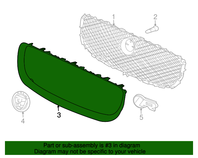 2010-2015 Jaguar Grille Surround C2D47214 | Haper Jaguar Parts