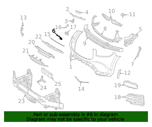 167-885-32-06-64 - Radiator Support Air Duct 2020-2023 Mercedes-Benz ...
