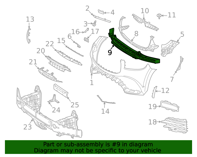 167-885-07-06 - Energy Absorber 2020-2023 Mercedes-Benz | Mercedes-Benz ...