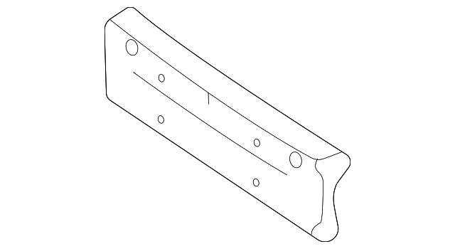 167-885-19-09 - License Bracket 2020-2023 Mercedes-Benz GLS 450 ...