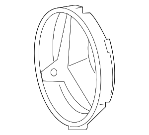 2018-2019 Mercedes-Benz Emblem Support 156-888-05-00 | MB OEM Parts