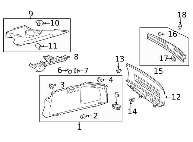 290-690-76-00-9051 - Trunk Trim Scuff Plate 2019-2023 Mercedes-Benz ...
