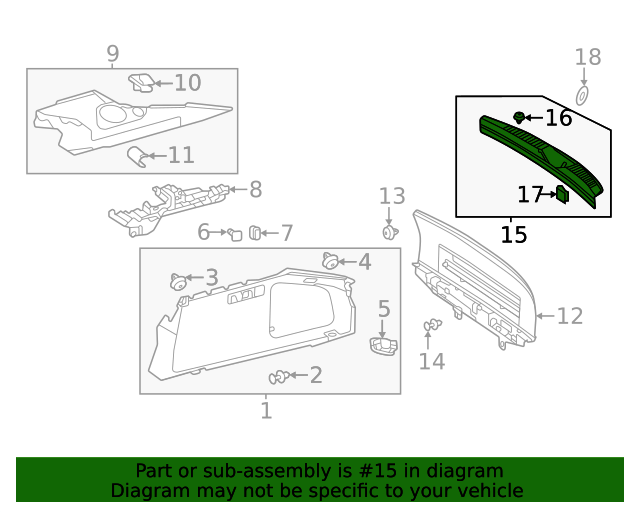 290-690-76-00-9051 - Trunk Trim Scuff Plate 2019-2023 Mercedes-Benz ...