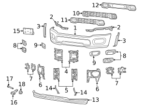 6QB38GXHAB - Front Bumper - 2019 2020 Ram 2500 | Mopar Parts Canada