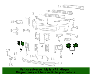 2019-2022 Ram Fog Lamp Bracket, Left 68457121AA | Mopar Estores
