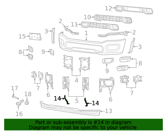 2019-2023 Ram Bracket 68449237AA | TascaParts.com