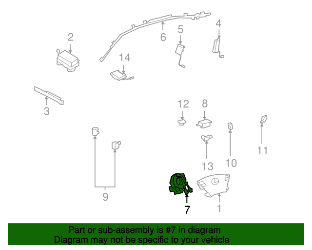 84306-50190 - Clock Spring - 2007-2011 Lexus | My L Parts
