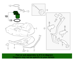 2012-2016 GM Fuel Pump Module without Fuel Level Sensor, with Seal and ...