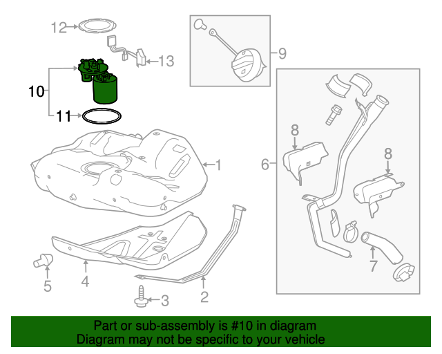 19259627 GM Fuel Pump and Level Sensor Module | GM Parts Store