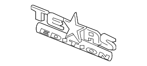 2015-2020 GM Front Side Door Texas Edition Emblem 23203930 GM ...