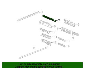 2011-2019 GM Front Side Door Denali HD Name Plate 25779765 GM ...