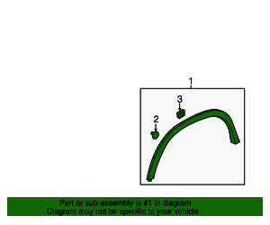95275449 GM Anthracite Front Passenger Side Wheel Opening Molding | GM ...