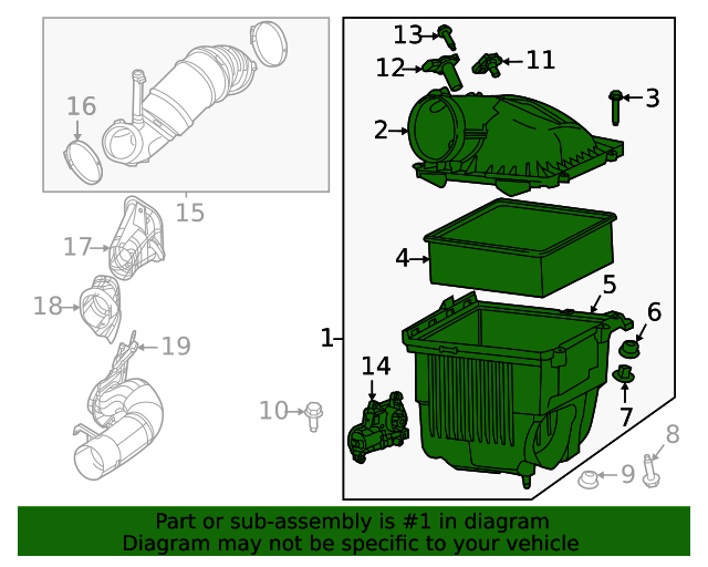 2013-2018 Ram Air Cleaner Assembly 68137142AC | Mopar Parts Canada