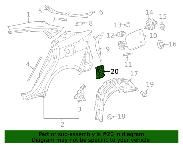 62940-02170 - Pressure Vent - 2016-2023 Toyota | OEM Genuine Toyota Parts