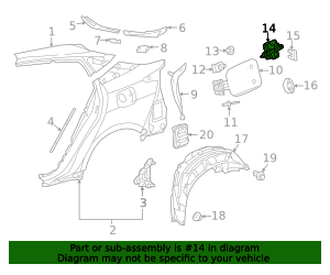 7703047032 - Lock Actuator 2016-2022 Toyota | AutoNation Parts
