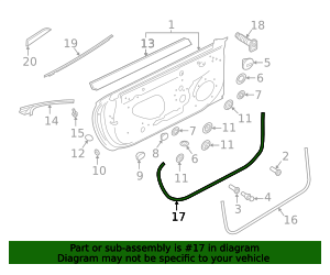 8W6-837-911-A - Door Seal 2018-2024 Audi | AutoNationParts.com