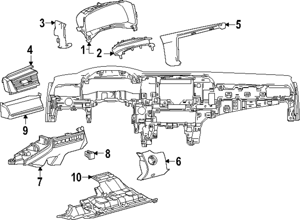2025 Toyota Camry Switch Panel 55302-AQ010-C0 | Toyota Parts Center