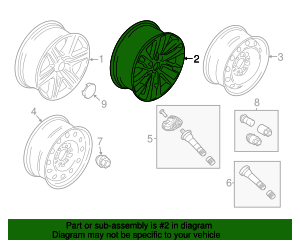 JL1Z-1007-G - Wheel, Alloy - 2018 Ford Expedition | Eastgate Ford Parts CA