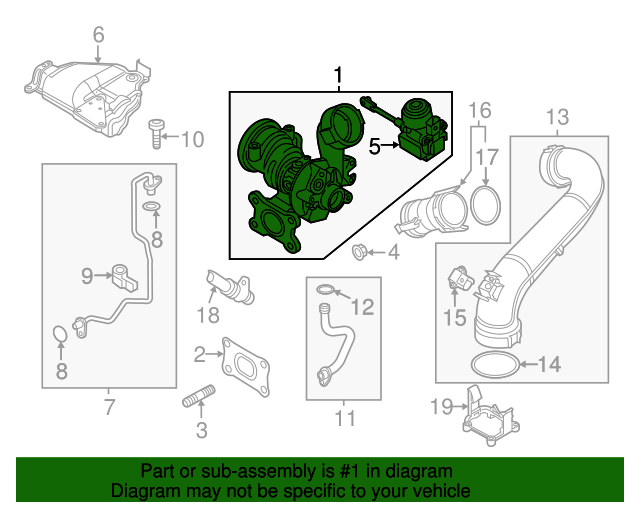 2013-2016 Volkswagen Jetta Exhaust Manifold 04E-145-721-G | OEM Parts ...