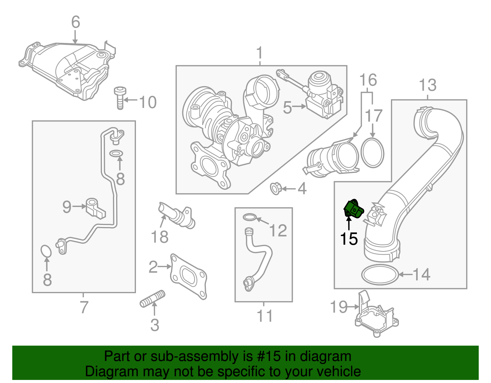 2013-2024 Volkswagen Pressure Sensor 04E-906-051 | OEM Parts Online