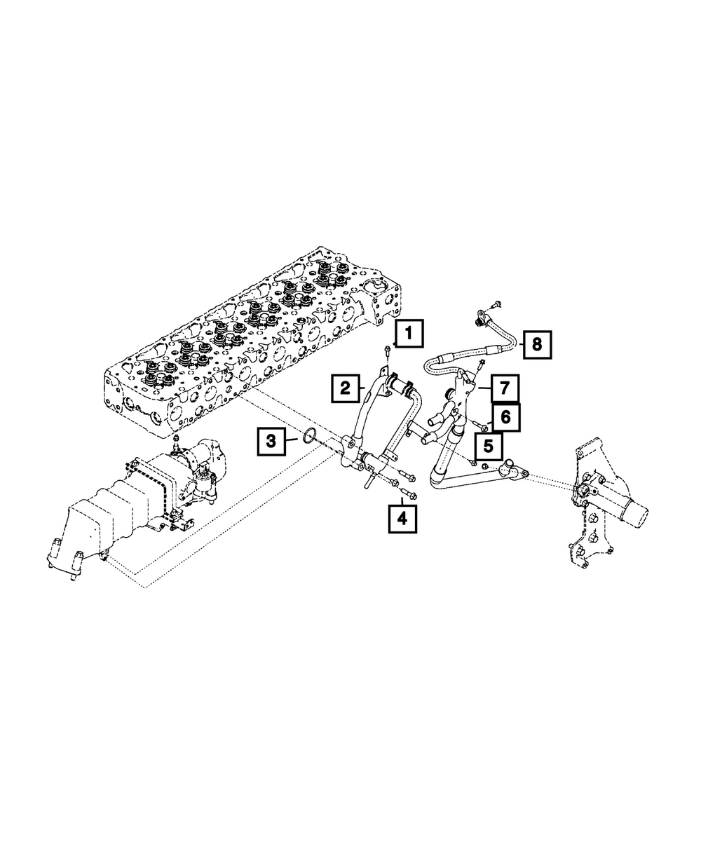 2025 Ram Water Outlet Tube 68723358AA | My Mopar Parts
