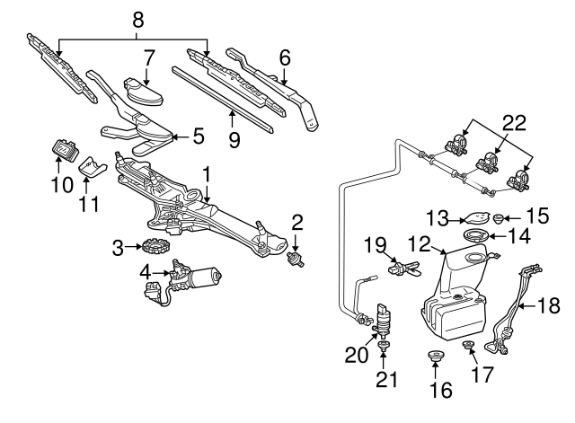 220-869-01-08 - Cover 2000-2006 Mercedes-Benz | Mercedes-Benz USA Parts