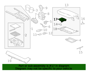 2019-2025 Cadillac XT4 Black Front Floor Console Armrest Latch 84763806 ...