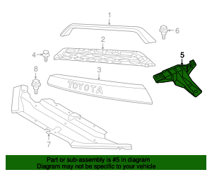 2017-2019 Toyota 4Runner Grille Bracket PZ327-35701 | OEM Parts Online