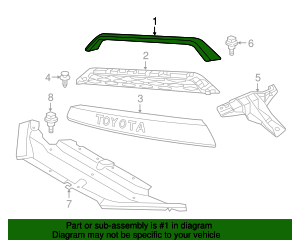 2020-2022 Toyota 4Runner Grille Surround PZ327-35057-G0 | OEM Parts Online