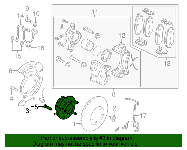 2017-2024 Hyundai Hub Assembly 51750-F2000 | OEM Parts Online